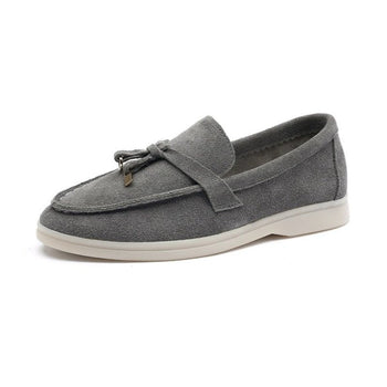 Suede Low-Cut Ortho Loafer - Gray – Wear Ortho